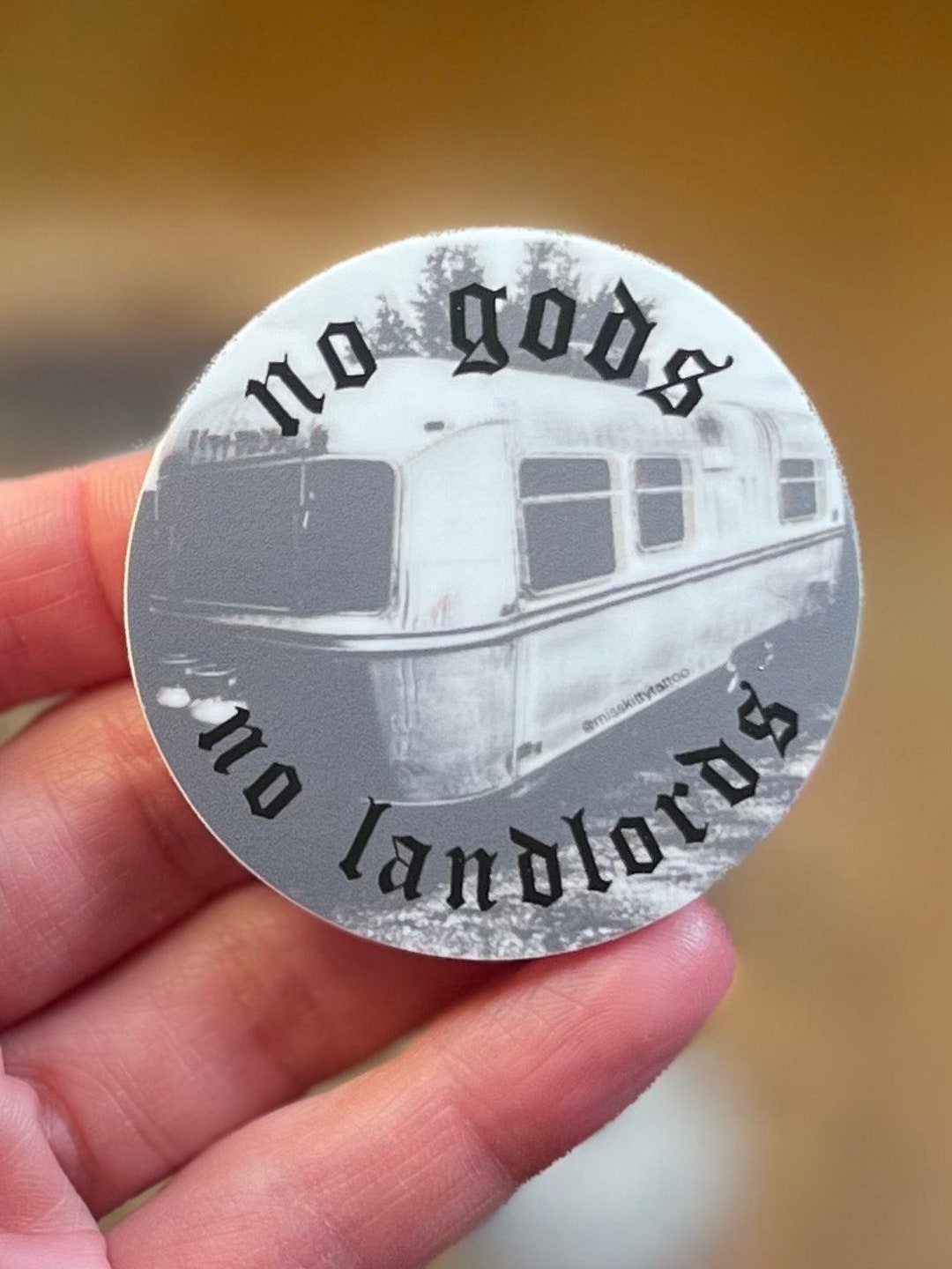 No Gods No Landlords Sticker - Etsy