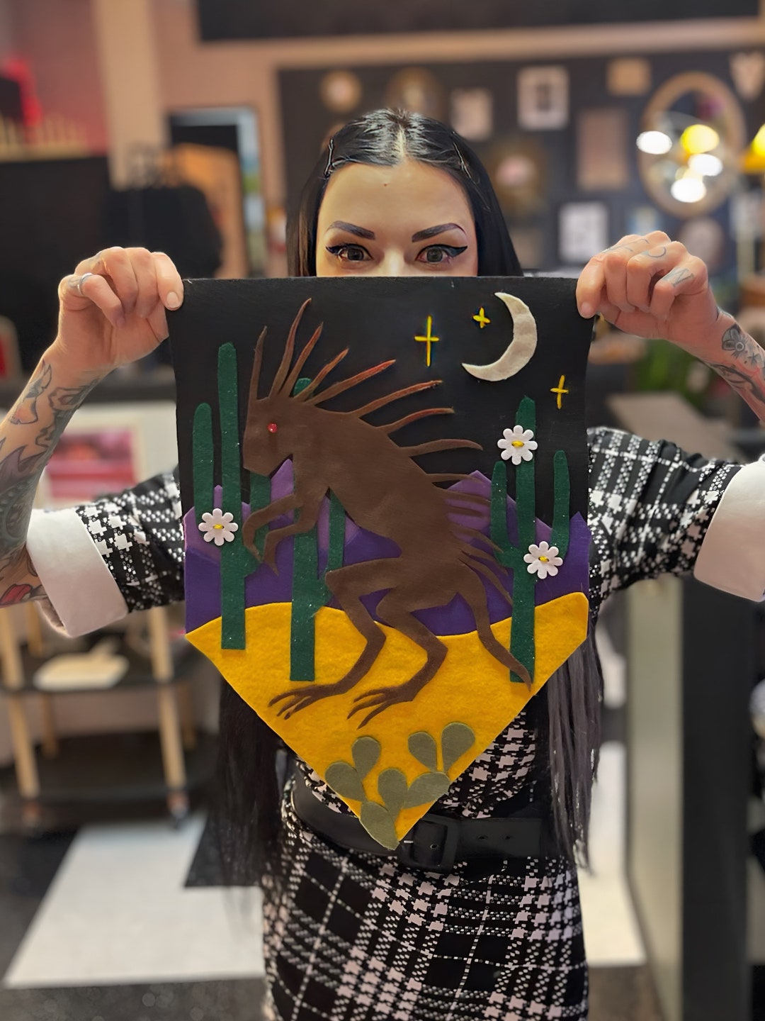 Chupacabra Felt Banner - Etsy