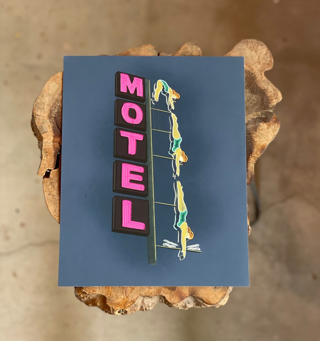 Diving Girl Sign Giclee Print *extremely Limited Edition - Etsy