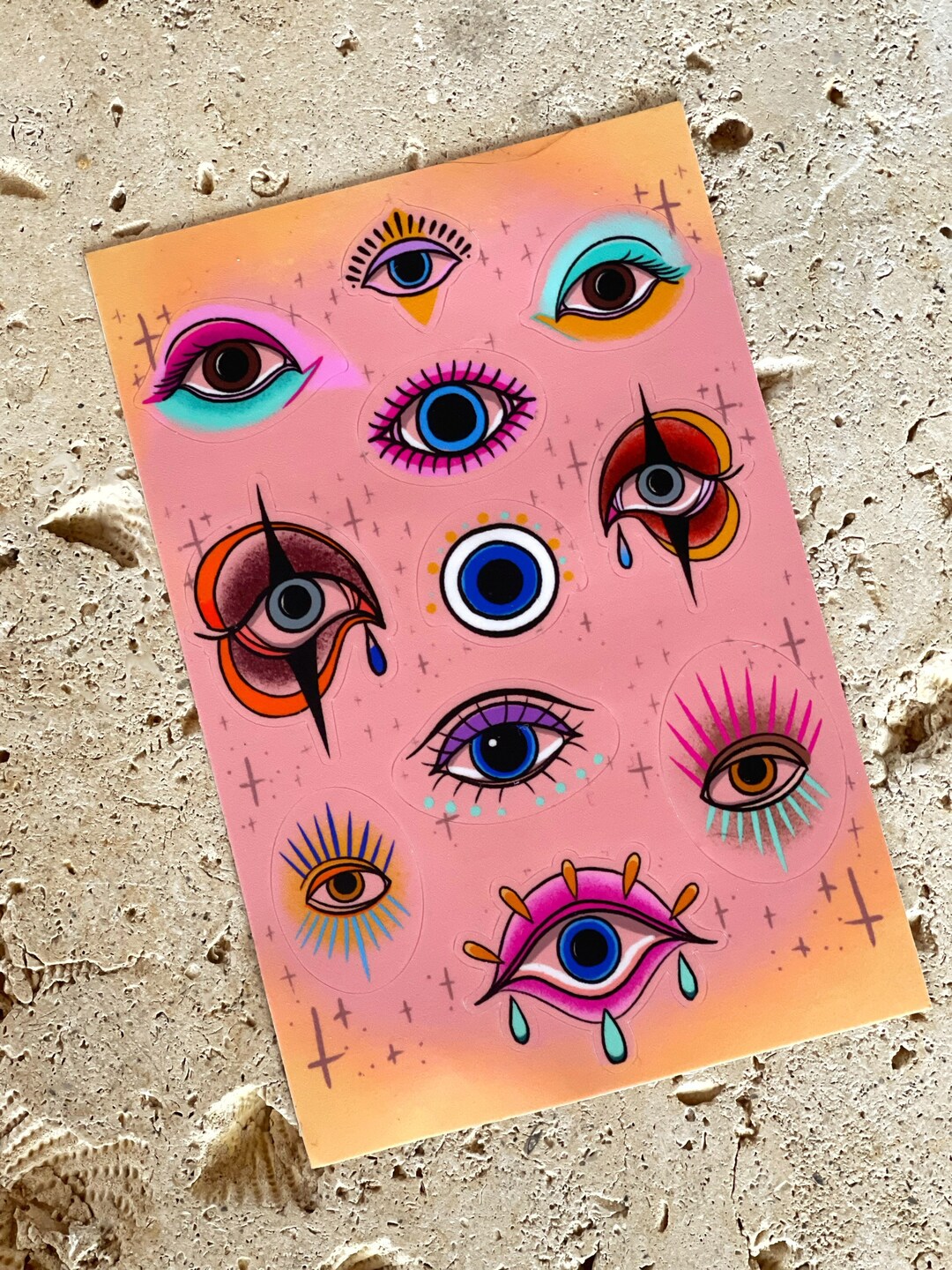 Evil Eye Sticker Sheet - Etsy