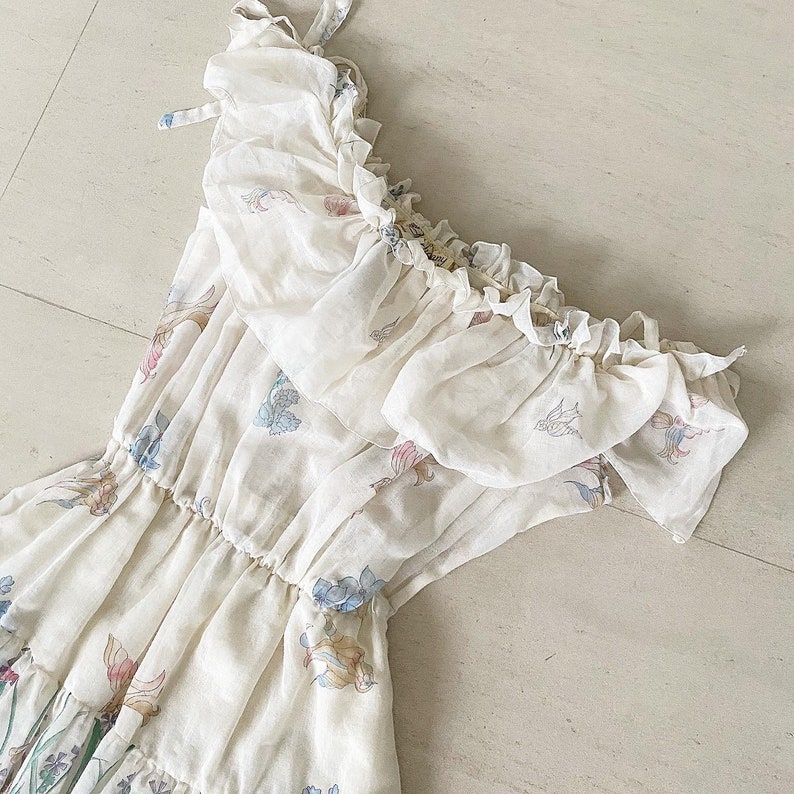 Ethereal 70s Faerie Princess Floral Sundress - Etsy