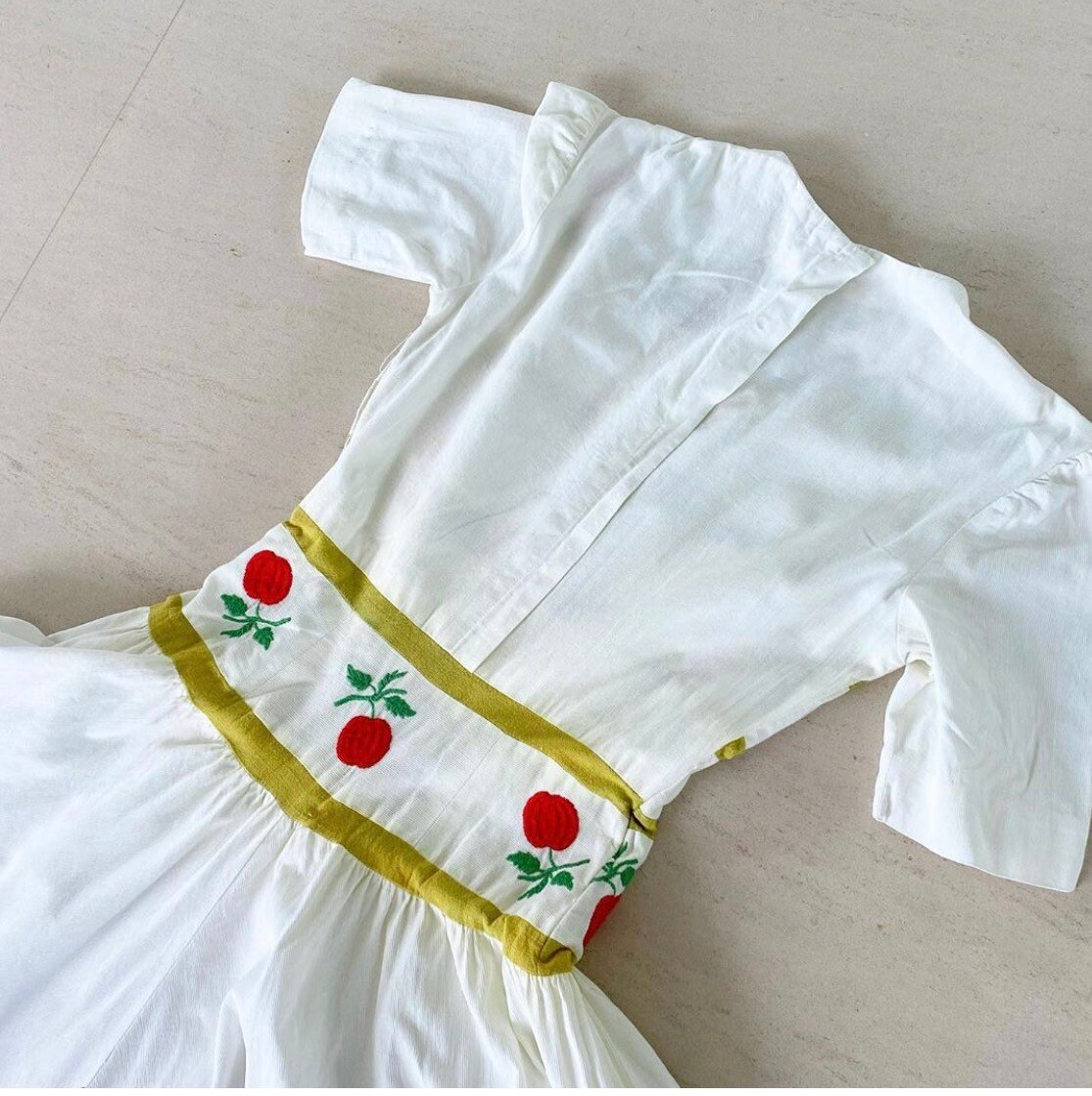 Incredible Apple Embroidered 30s/40s Maxi Dress - Etsy