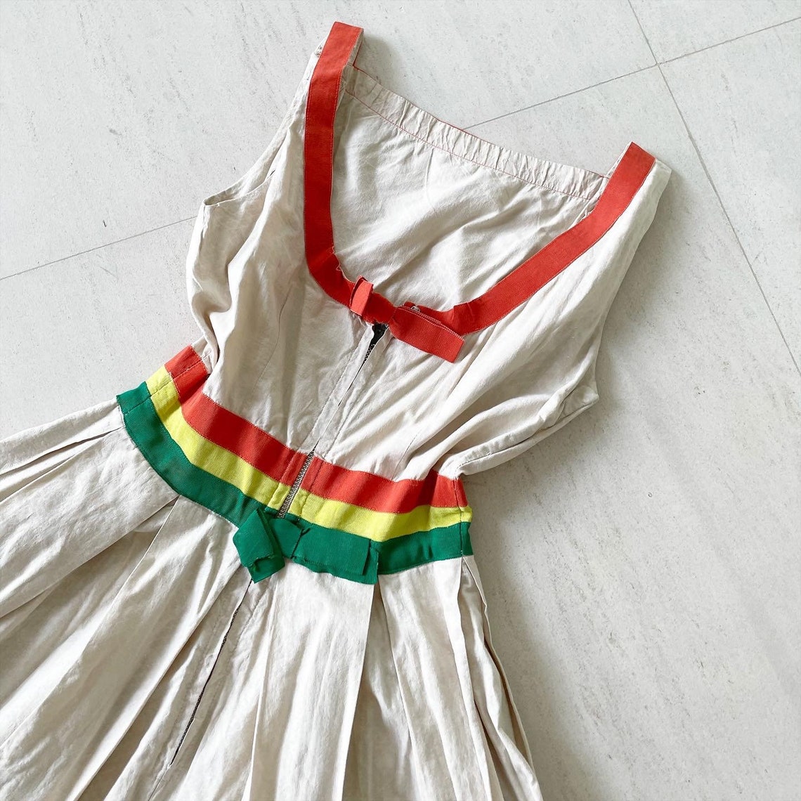 Gorgeous Colored Ribbon Dress - Etsy