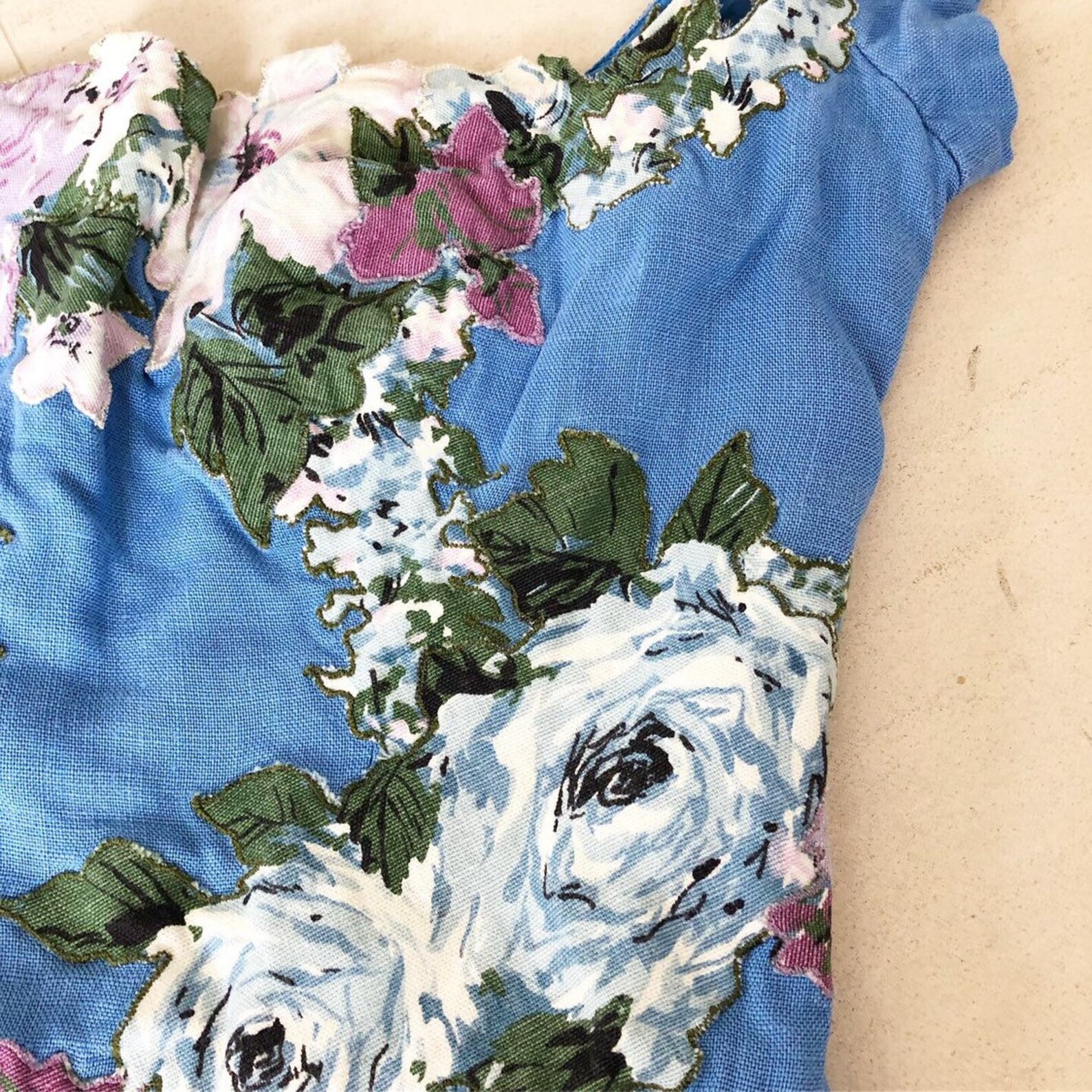 Gorgeous 50s Peggy Hunt With Floral Applique - Etsy