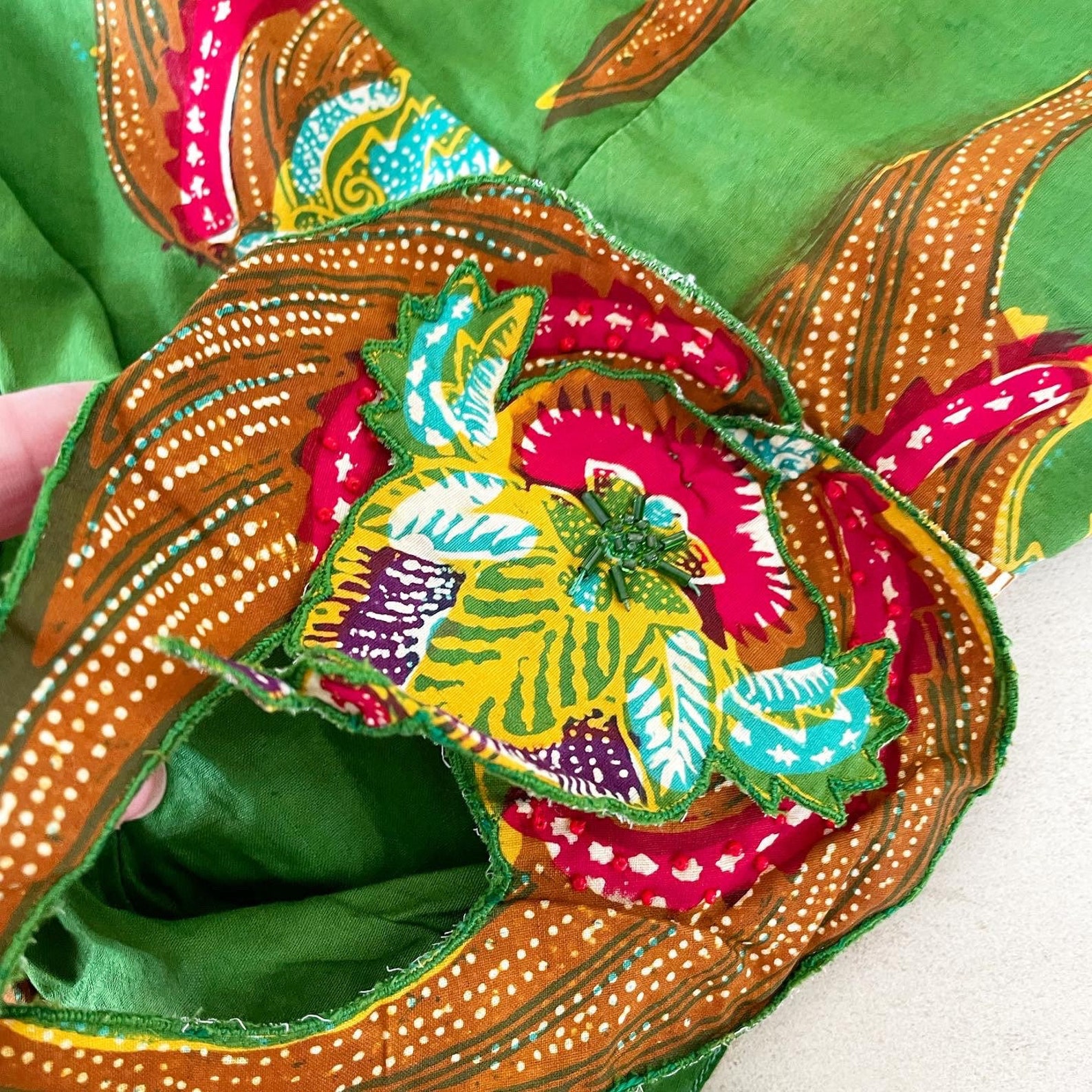 Rare 50s Batik Filipiniana a Dress With Applique - Etsy