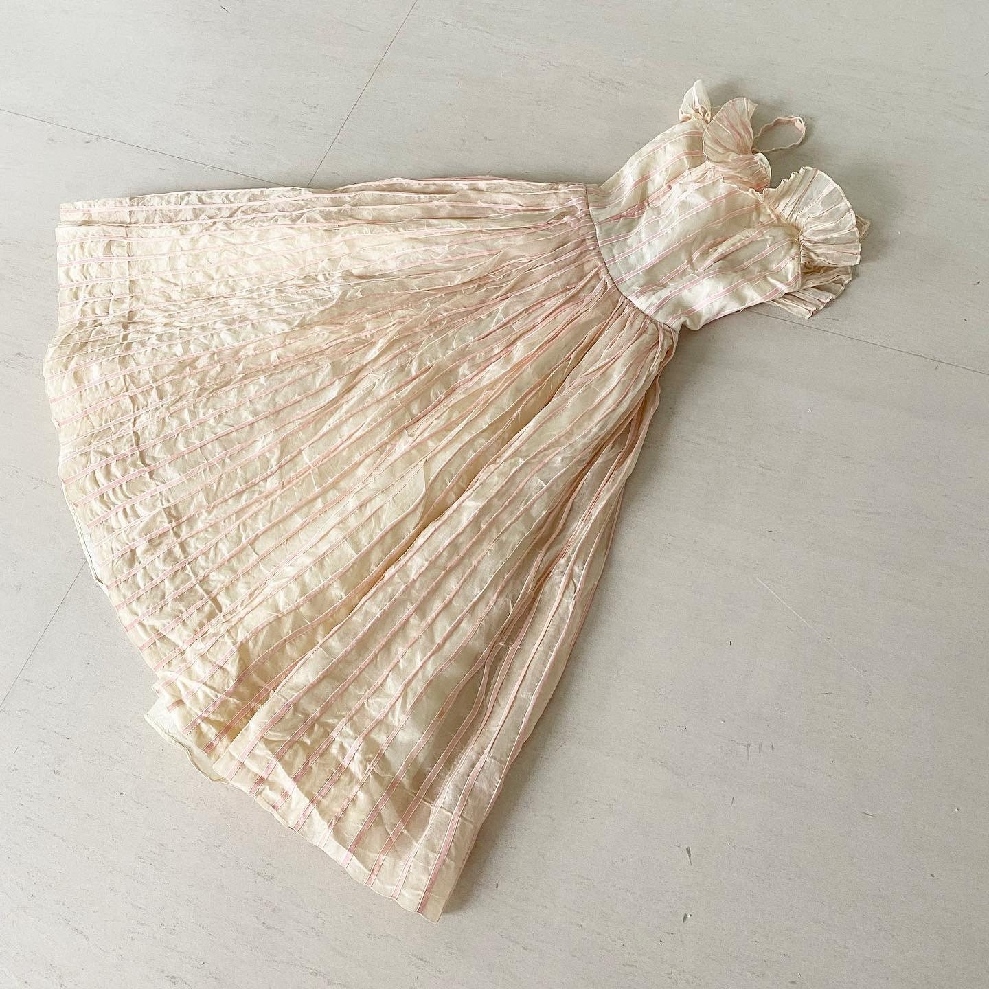 Pretty Pink Ribbon Striped Rappi Dress - Etsy