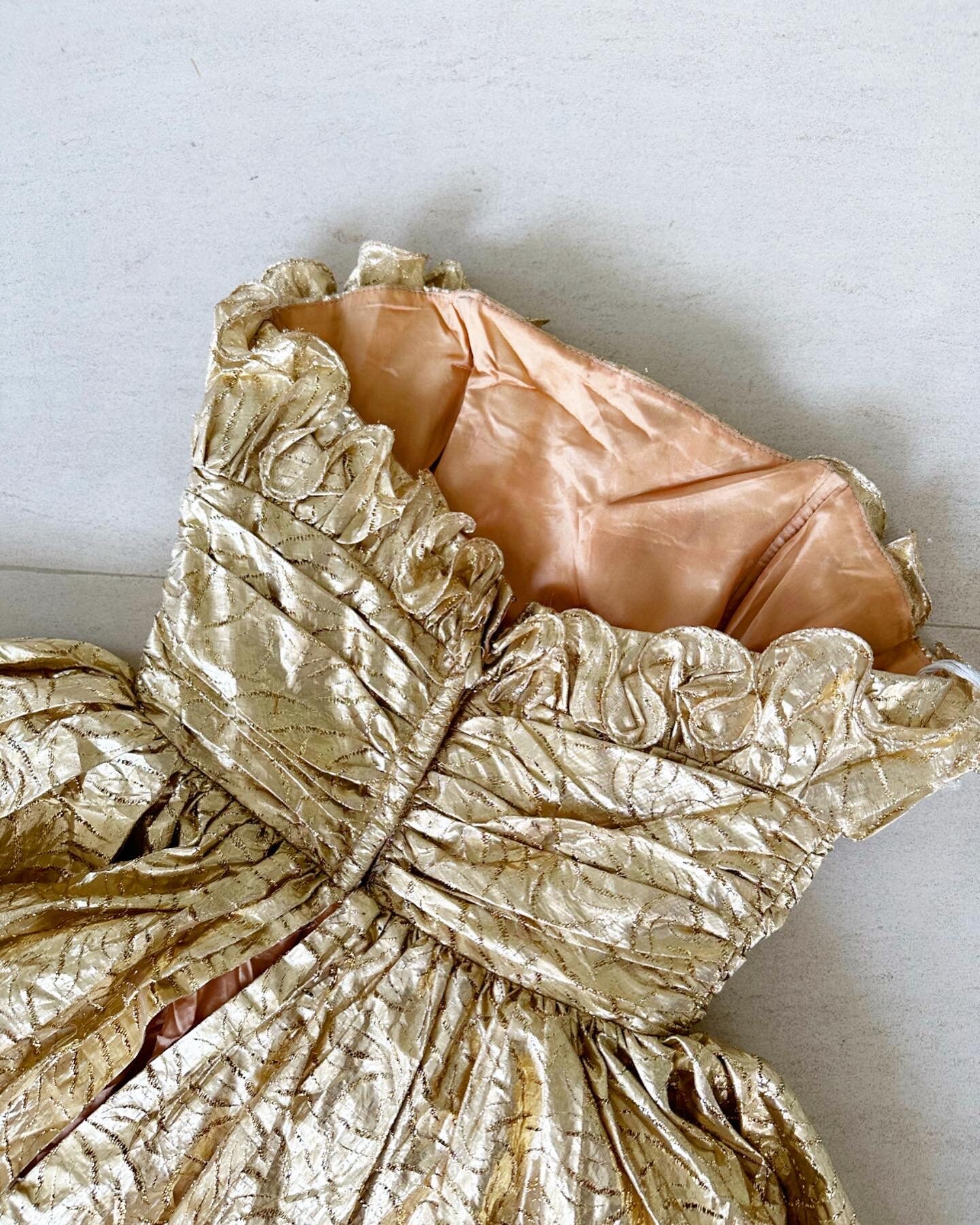 Rare Early Label Gold Mike Benet Dress - Etsy