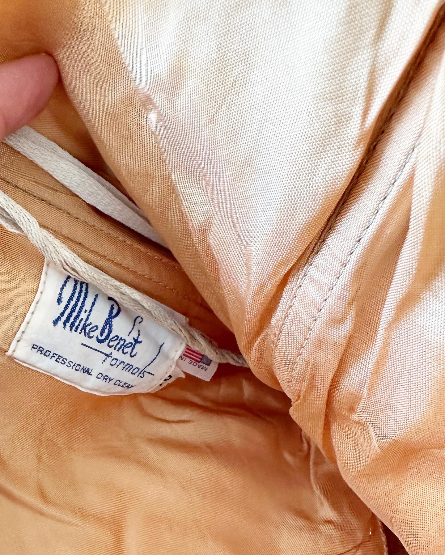 Rare Early Label Gold Mike Benet Dress - Etsy