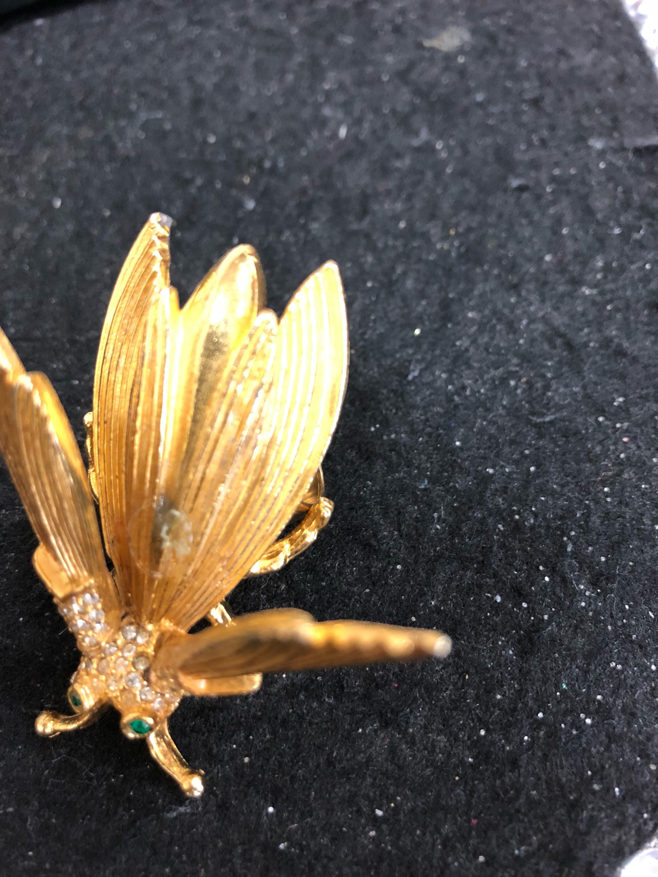 Gorgeous Gold Plated Fly Ring - Etsy