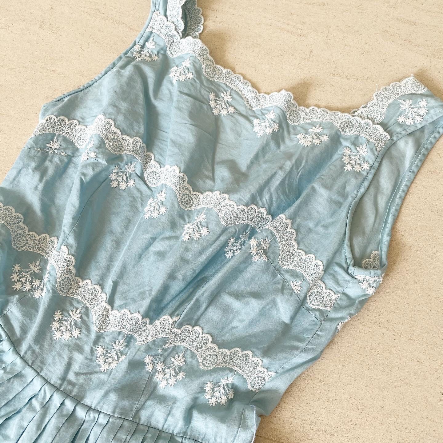Pretty Baby Blue Lace Sundress - Etsy