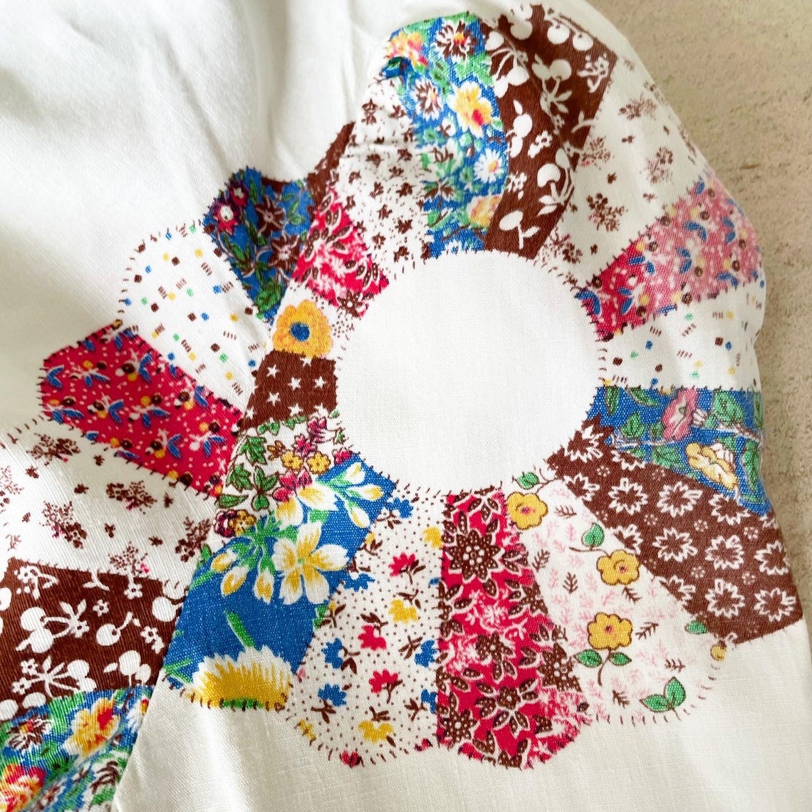 Gorgeous Patchwork Print Cottage Core Maxi Dress | Etsy