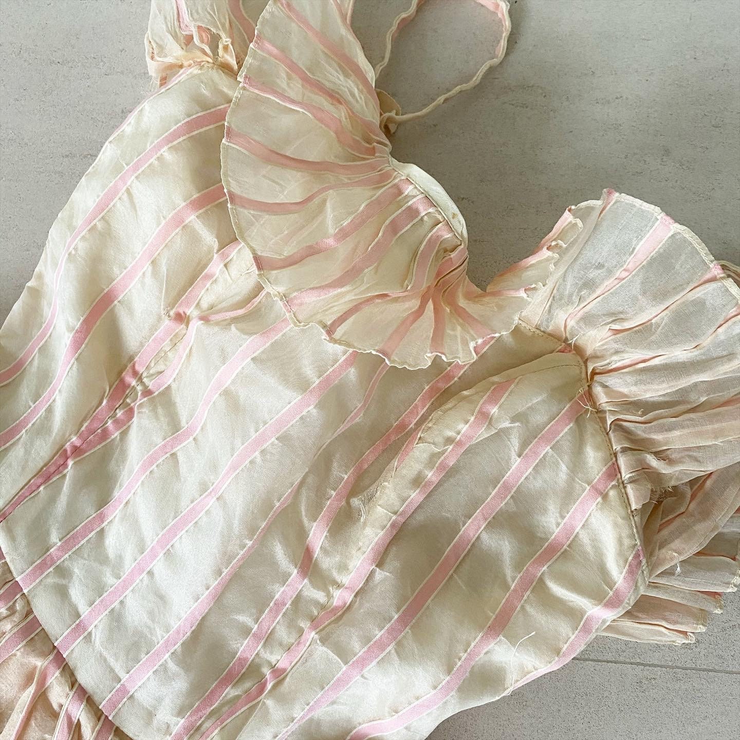 Pretty Pink Ribbon Striped Rappi Dress - Etsy