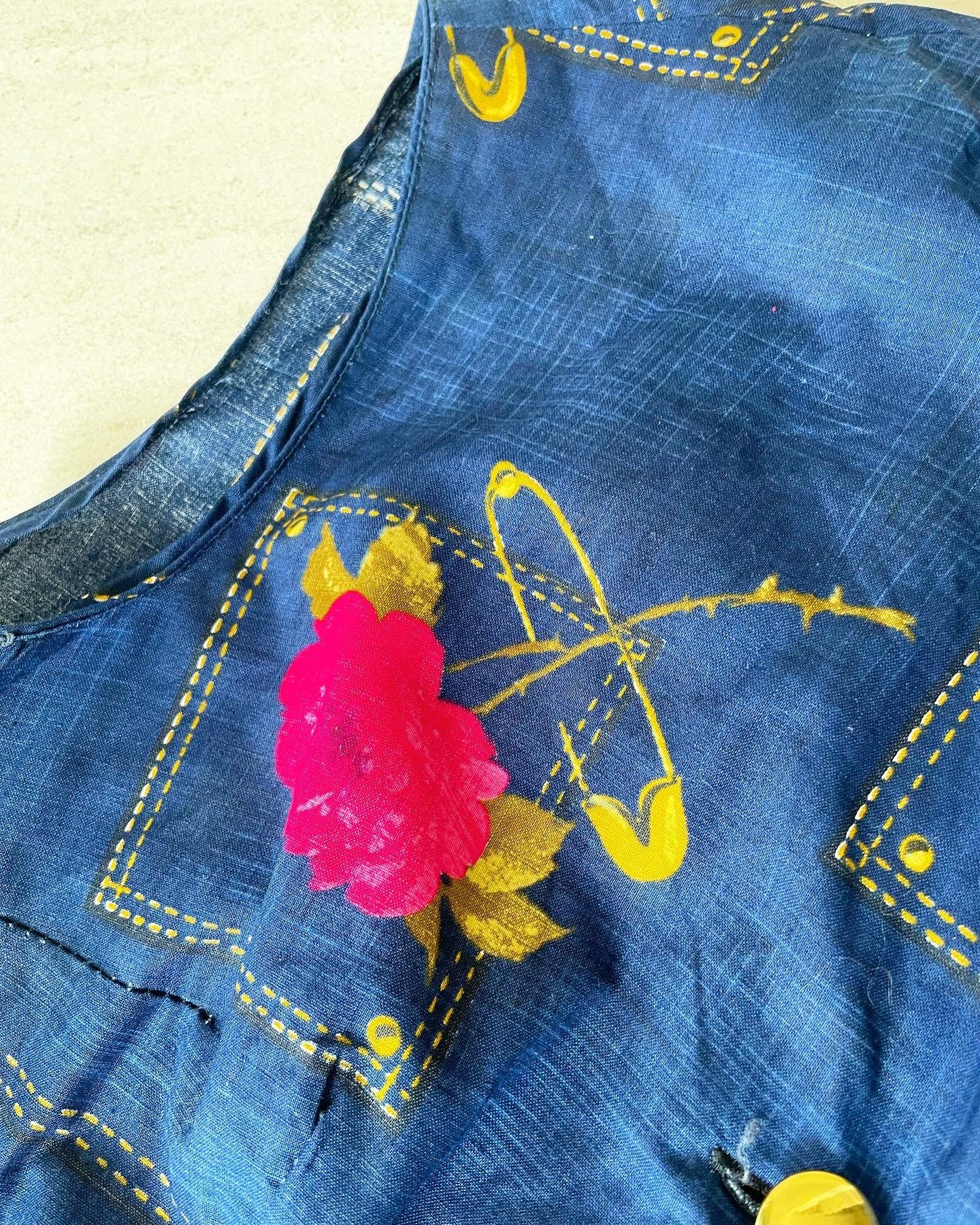 Gorgeous Rose and Safety Pin Novelty Print Dress - Etsy