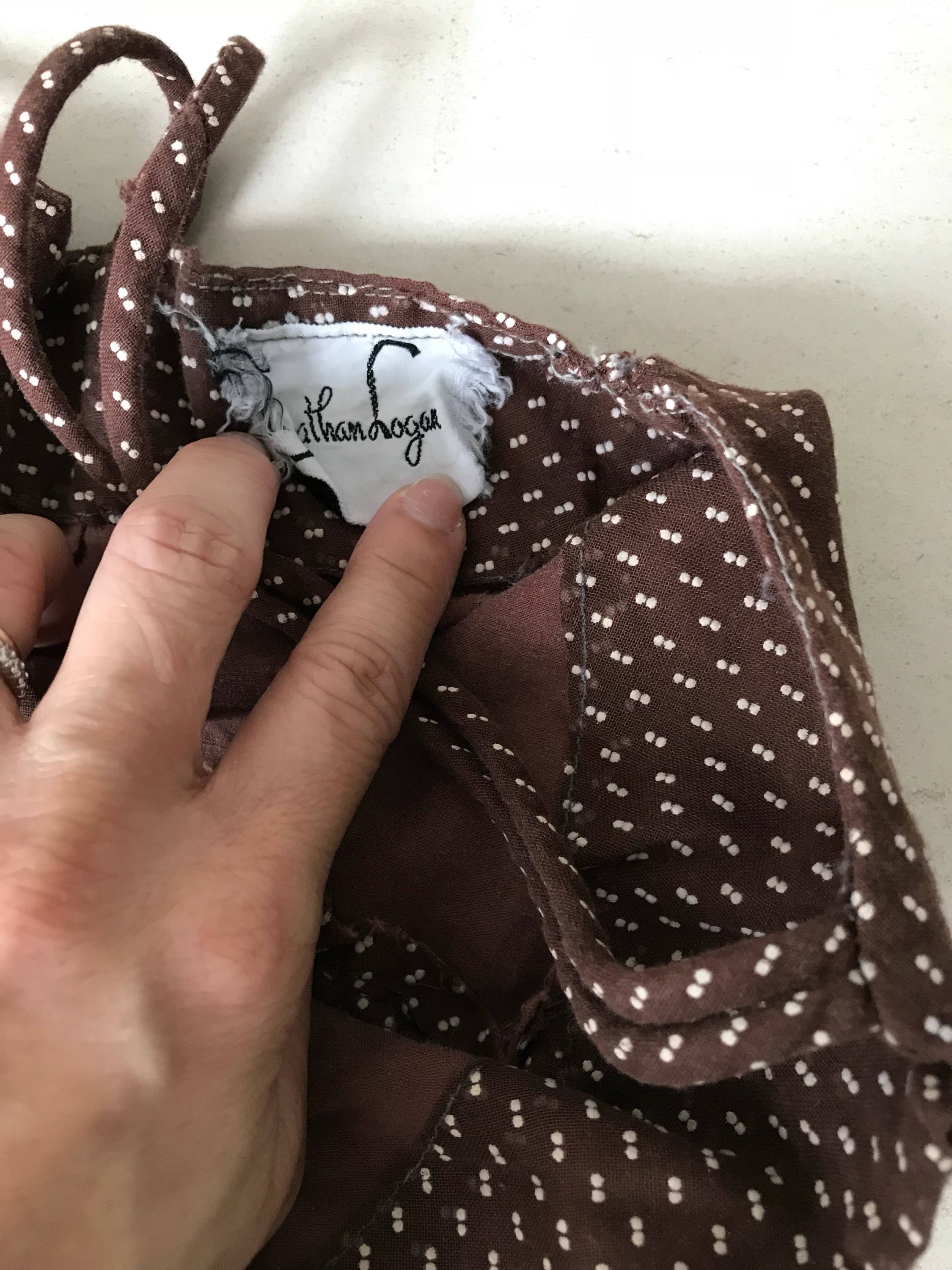 Vintage Jonathan Logan Pretty Woman Brown Polka Dot Dress | Etsy