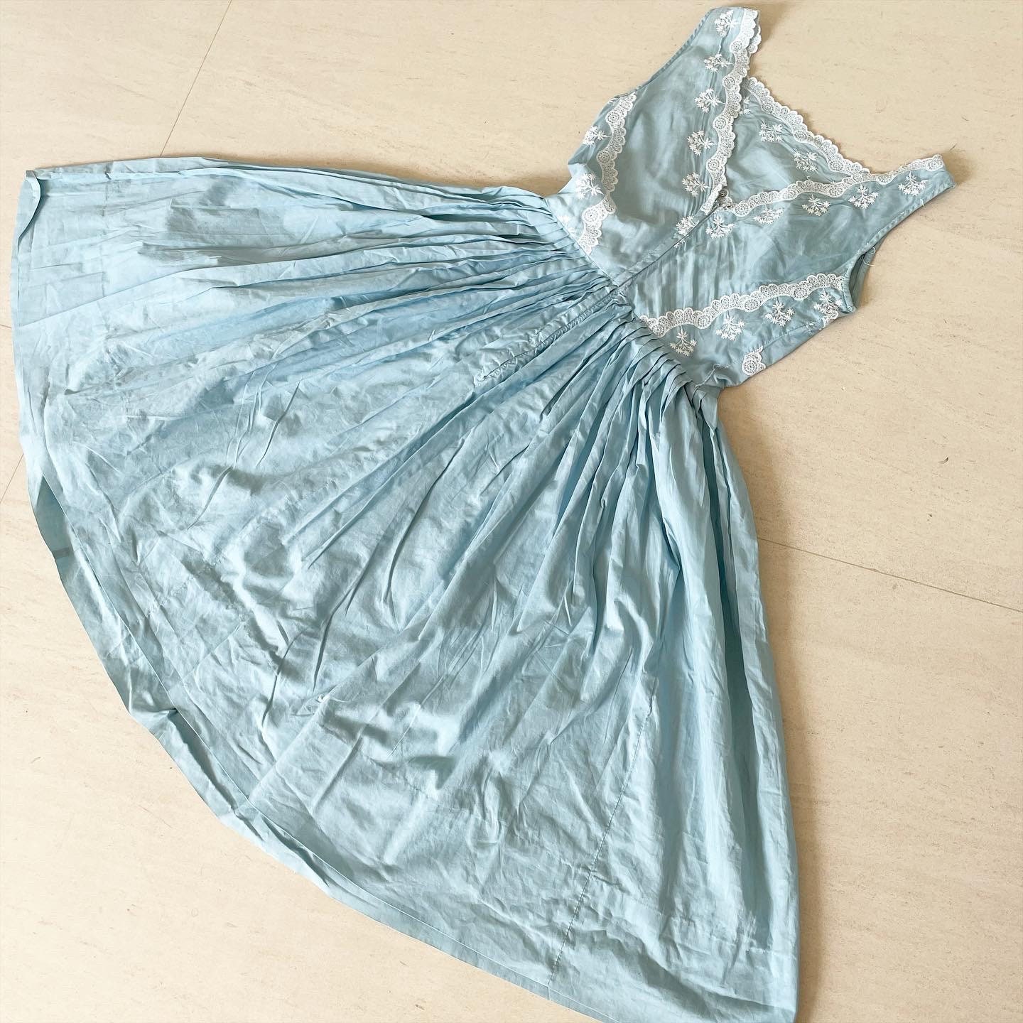 Pretty Baby Blue Lace Sundress - Etsy