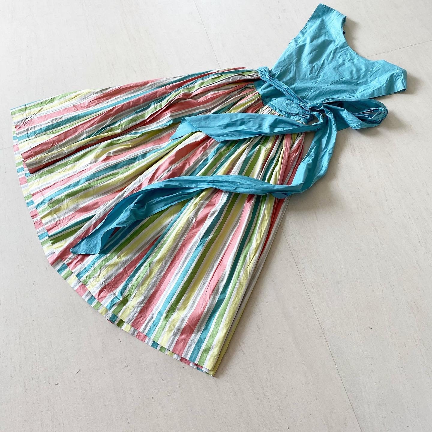 Pretty Pastel Rainbow Striped Dress - Etsy