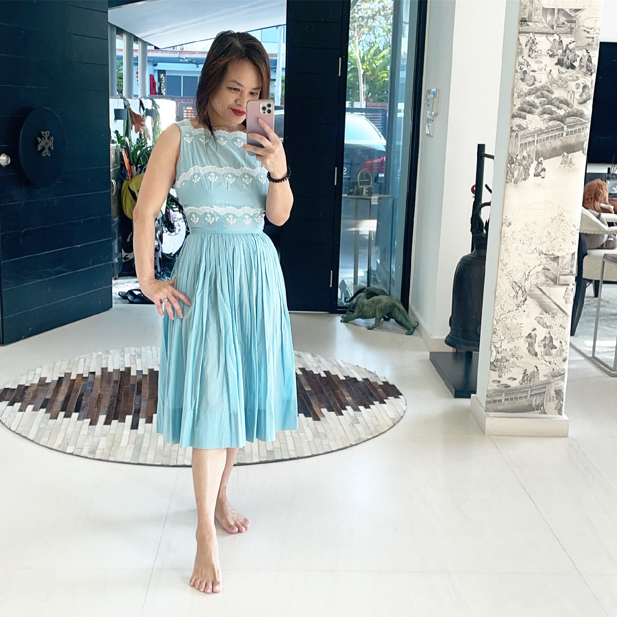 Pretty Baby Blue Lace Sundress - Etsy