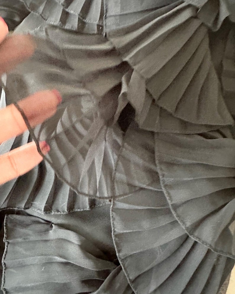 Stunning Fan Pleat Travilla Illusion Dress - Etsy