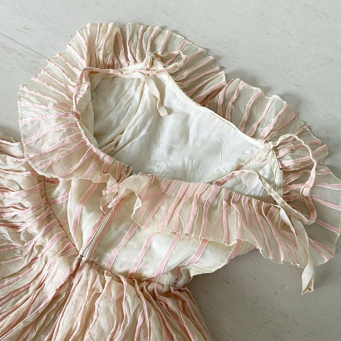 Pretty Pink Ribbon Striped Rappi Dress - Etsy