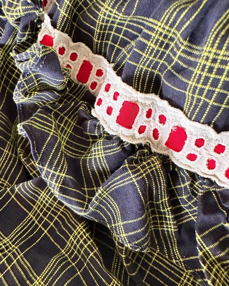 Beautiful Plaid Lace Square Dance Dress - Etsy