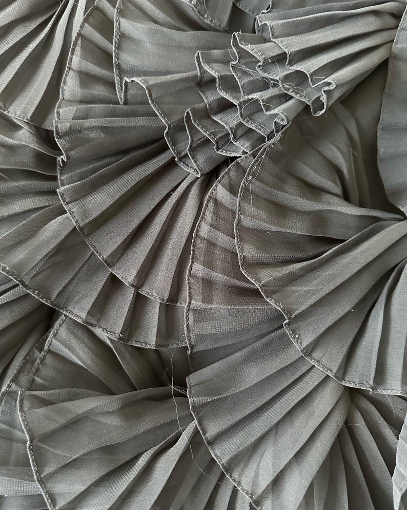 Stunning Fan Pleat Travilla Illusion Dress - Etsy