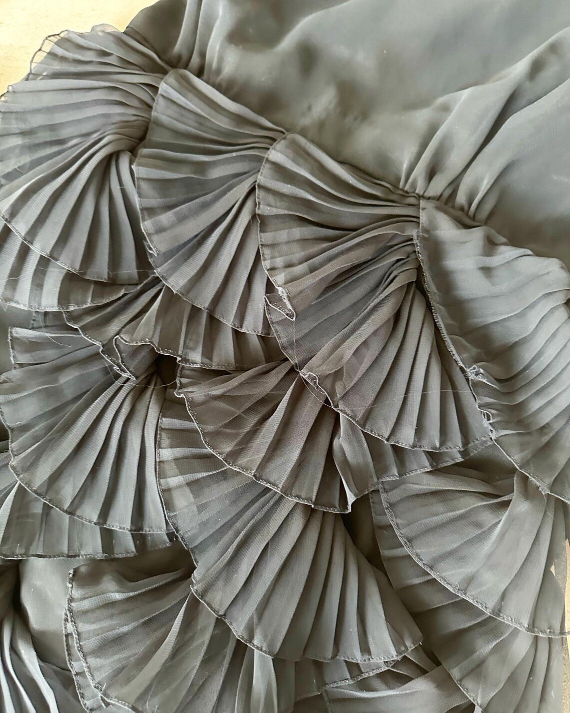 Stunning Fan Pleat Travilla Illusion Dress - Etsy