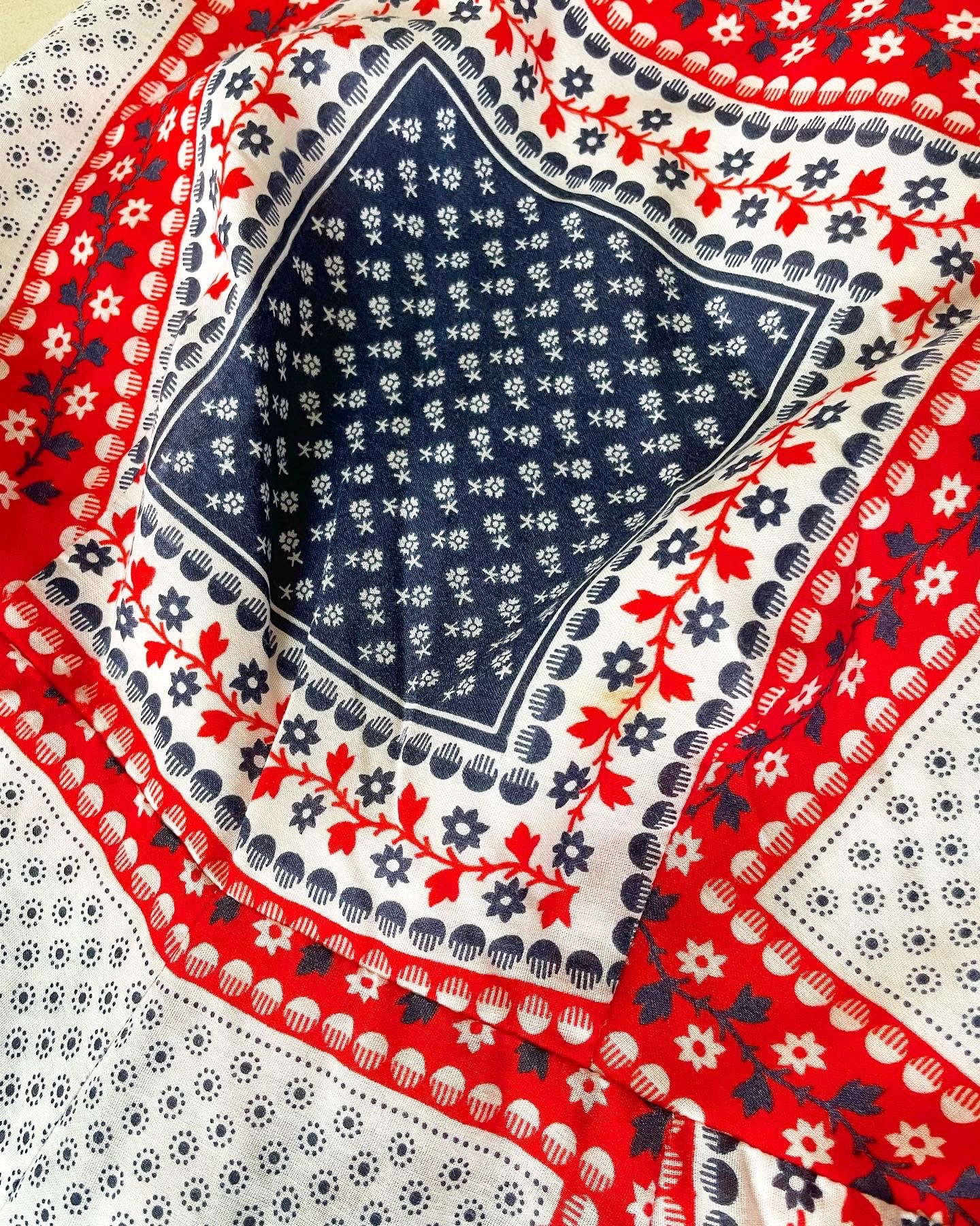 Gorgeous 70s Bandana Patchwork Maxi Dress - Etsy