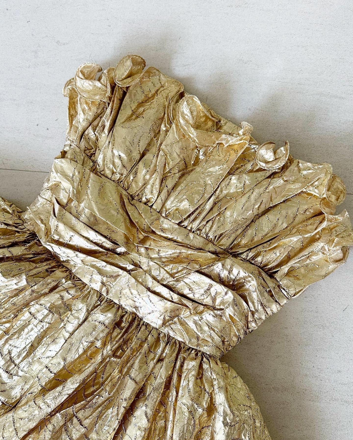 Rare Early Label Gold Mike Benet Dress - Etsy