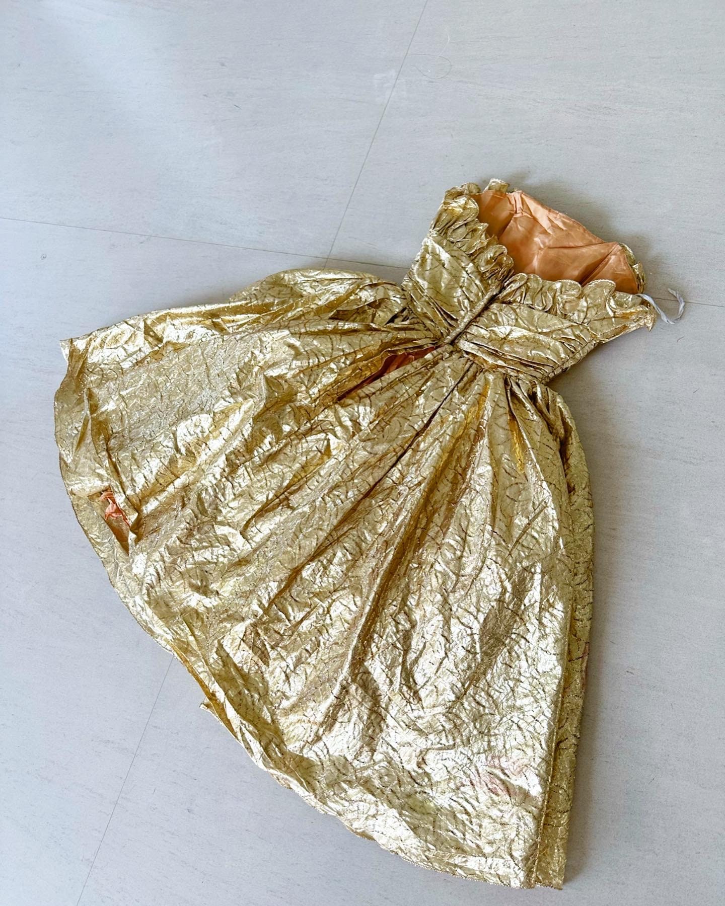 Rare Early Label Gold Mike Benet Dress - Etsy