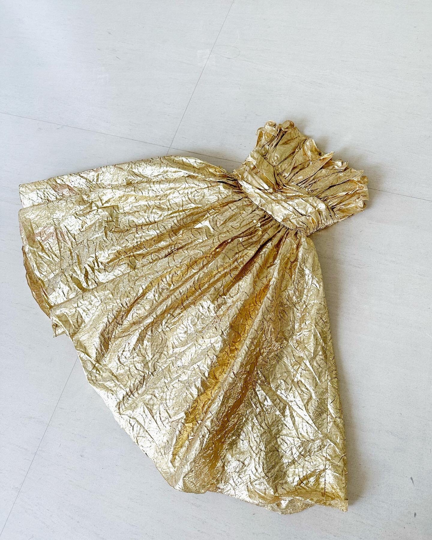 Rare Early Label Gold Mike Benet Dress - Etsy
