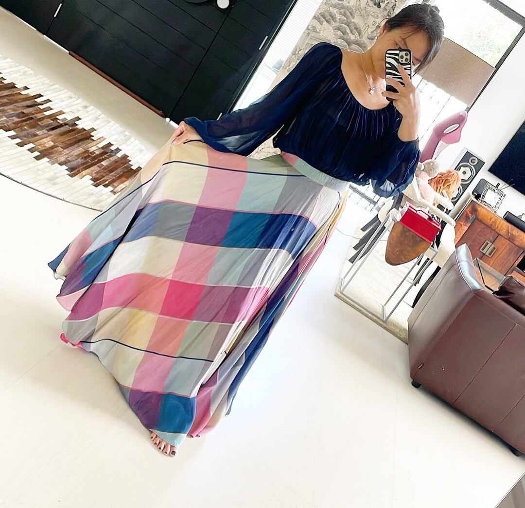 Early Label Ceil Chapman Plaid Maxi Dress - Etsy