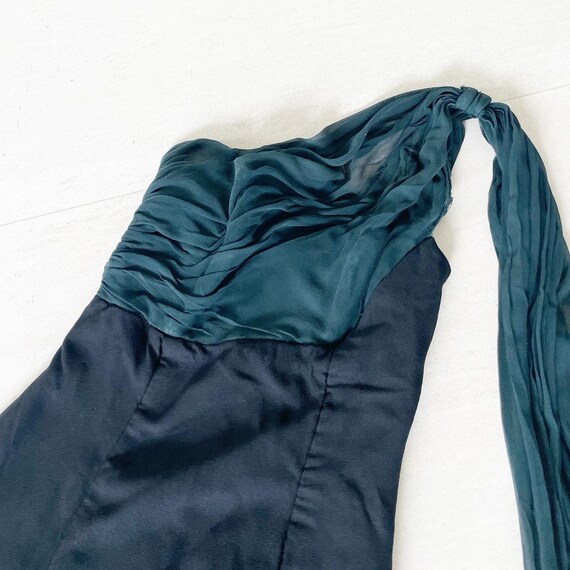 Sexy Grecian One Shoulder Wiggle Dress Gem