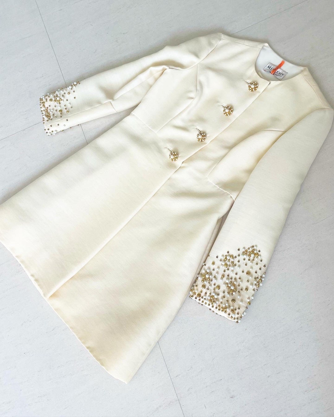 Glamorous Pearl Studded Jacket Dress - Etsy
