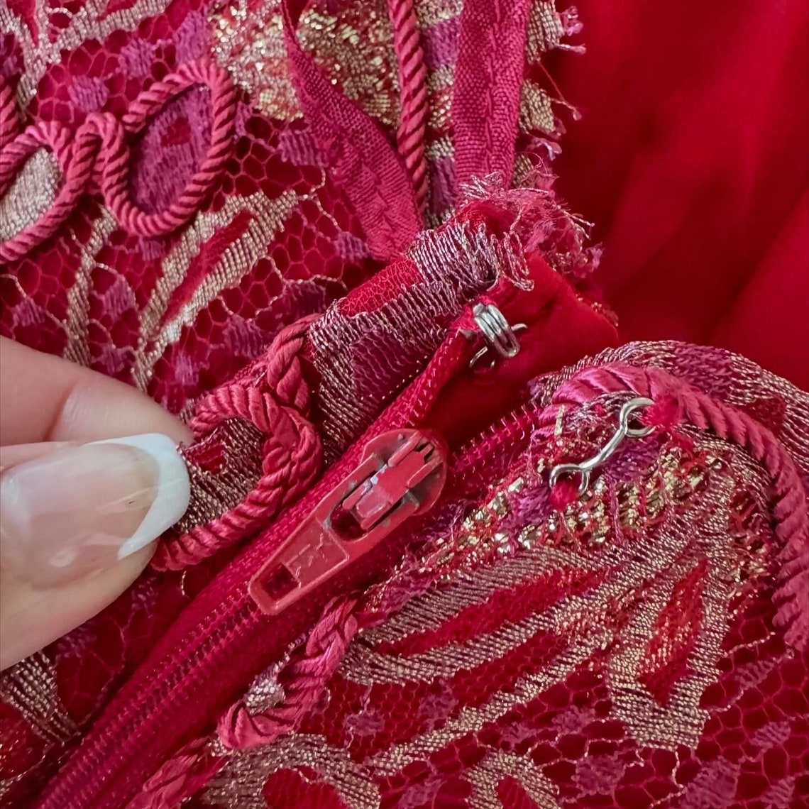 Gorgeous Lace Victor Costa Bustier Dress - Etsy