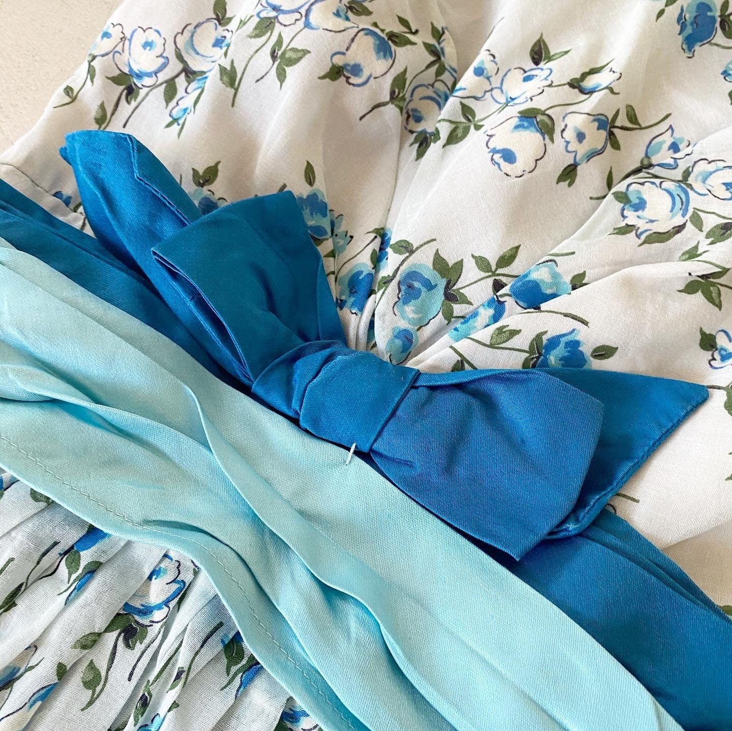 Pretty Blue Floral 50s Sundress - Etsy