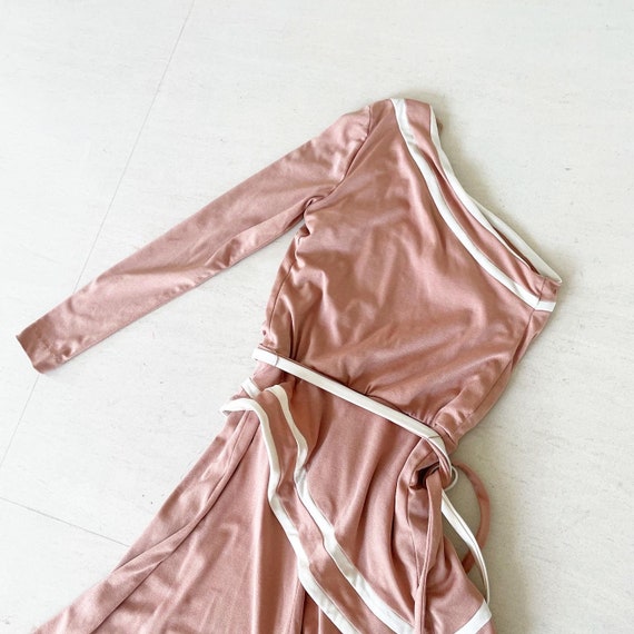 Sexy Disco One Shoulder Maxi Dress with Asymmetrical … - Gem