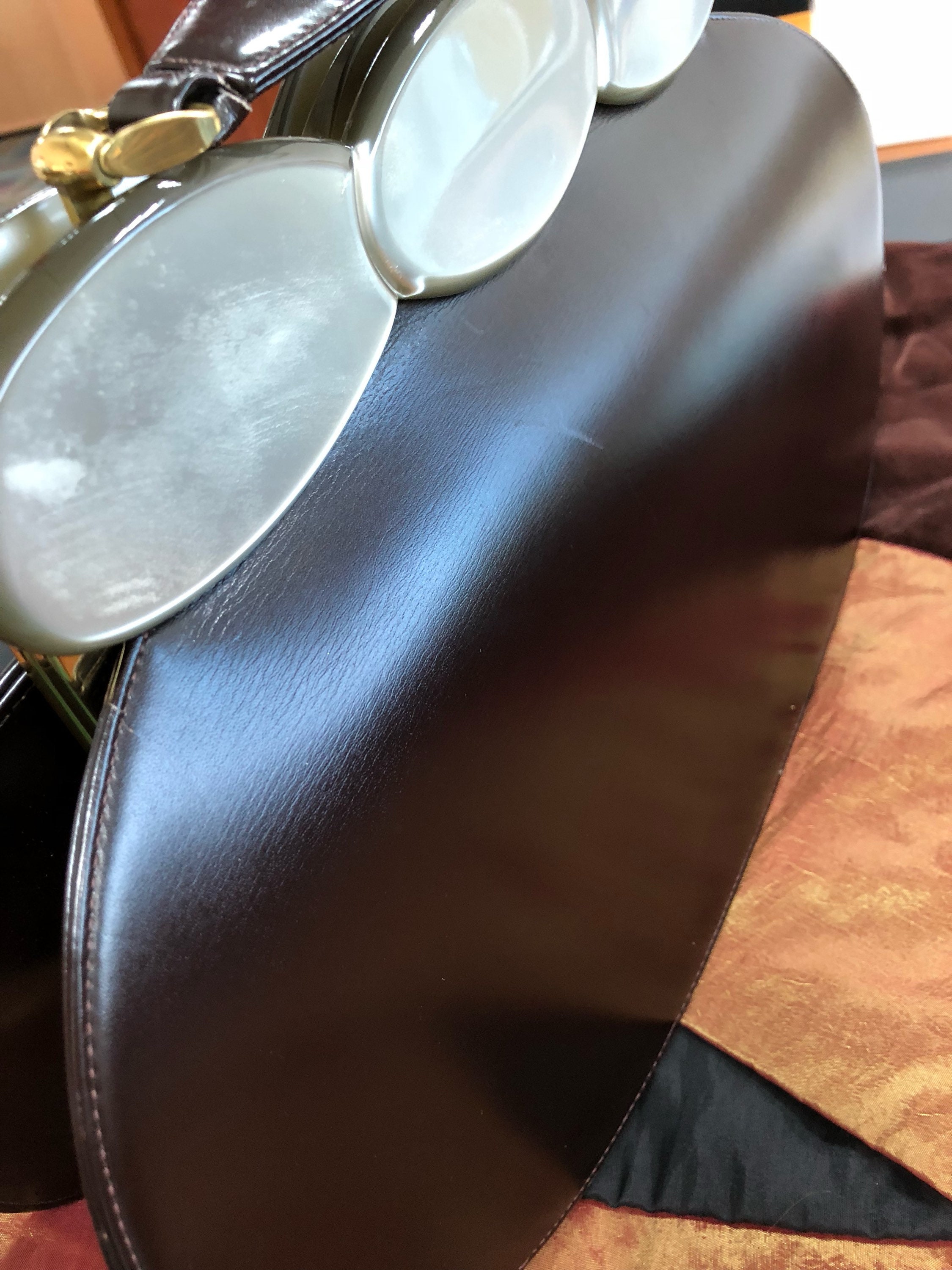 Super Rare 1940/50s Schiaparelli Calf Leather Lucite Bag | Etsy