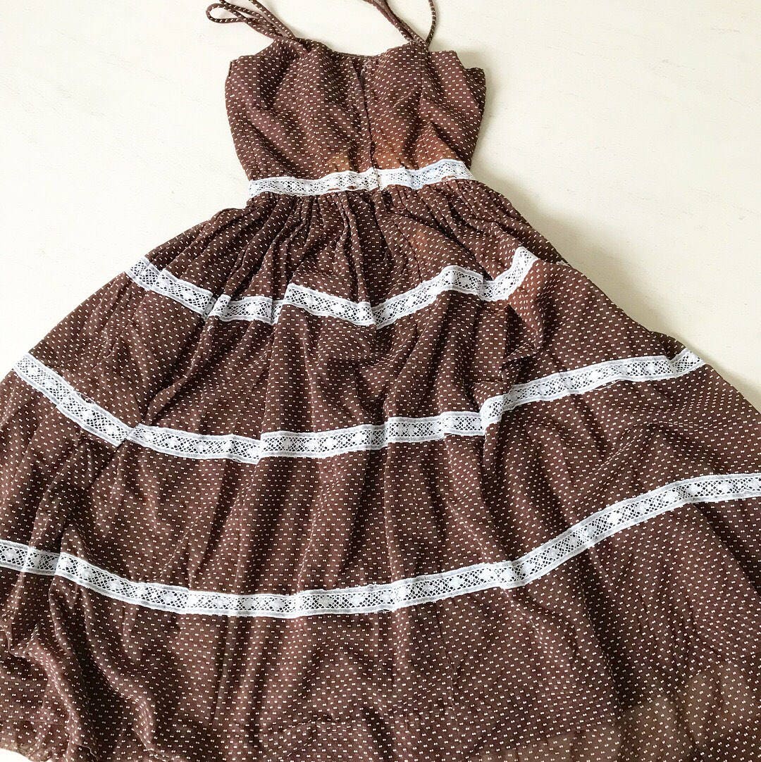 Vintage Jonathan Logan Pretty Woman Brown Polka Dot Dress - Etsy