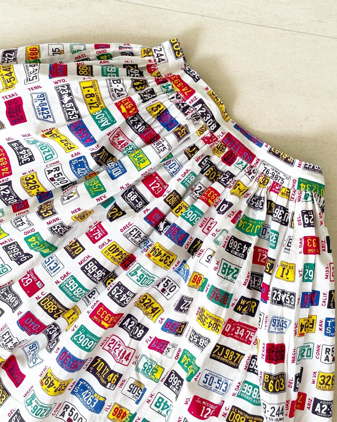 Super Cool Licence Plate Novelty Skirt - Etsy