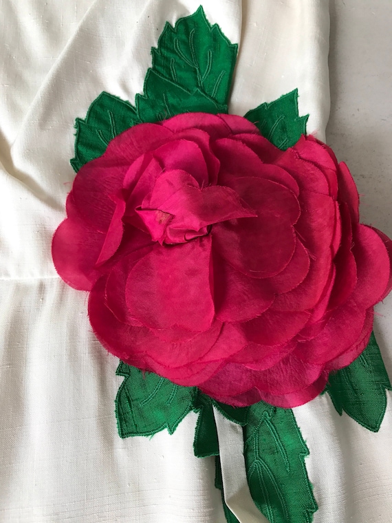Drop Dead Gorgeous Extra Large Rose Applique Wiggle D… - Gem