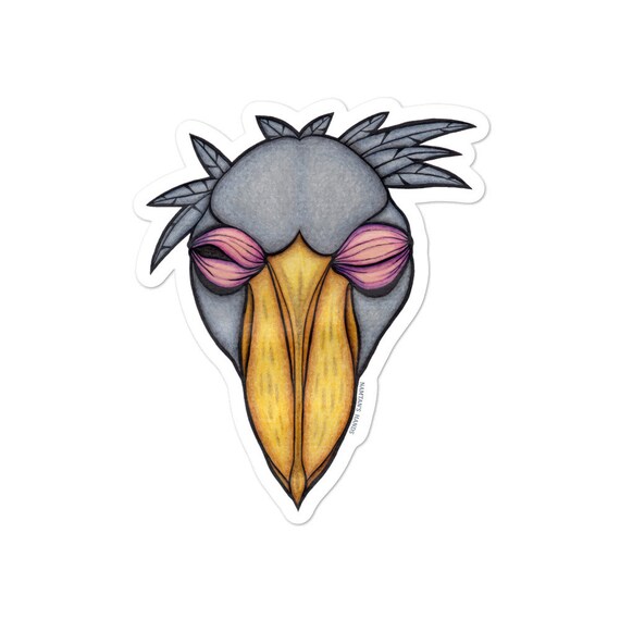 Fighter Bird Sticker Shoebill Sticker Shoebill Stork | Etsy