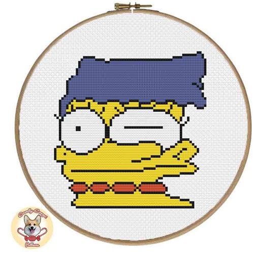 Home Sweet Home the Simpsons Cross Stitch Pattern PDF | Etsy