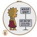 I'm a Sign, Not a Cop Lisa Simpson PDF Cross Stitch Pattern - Etsy