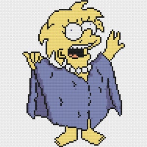 I Am the Lizard Queen! - Lisa Simpson PDF Cross Stitch Pattern - Etsy