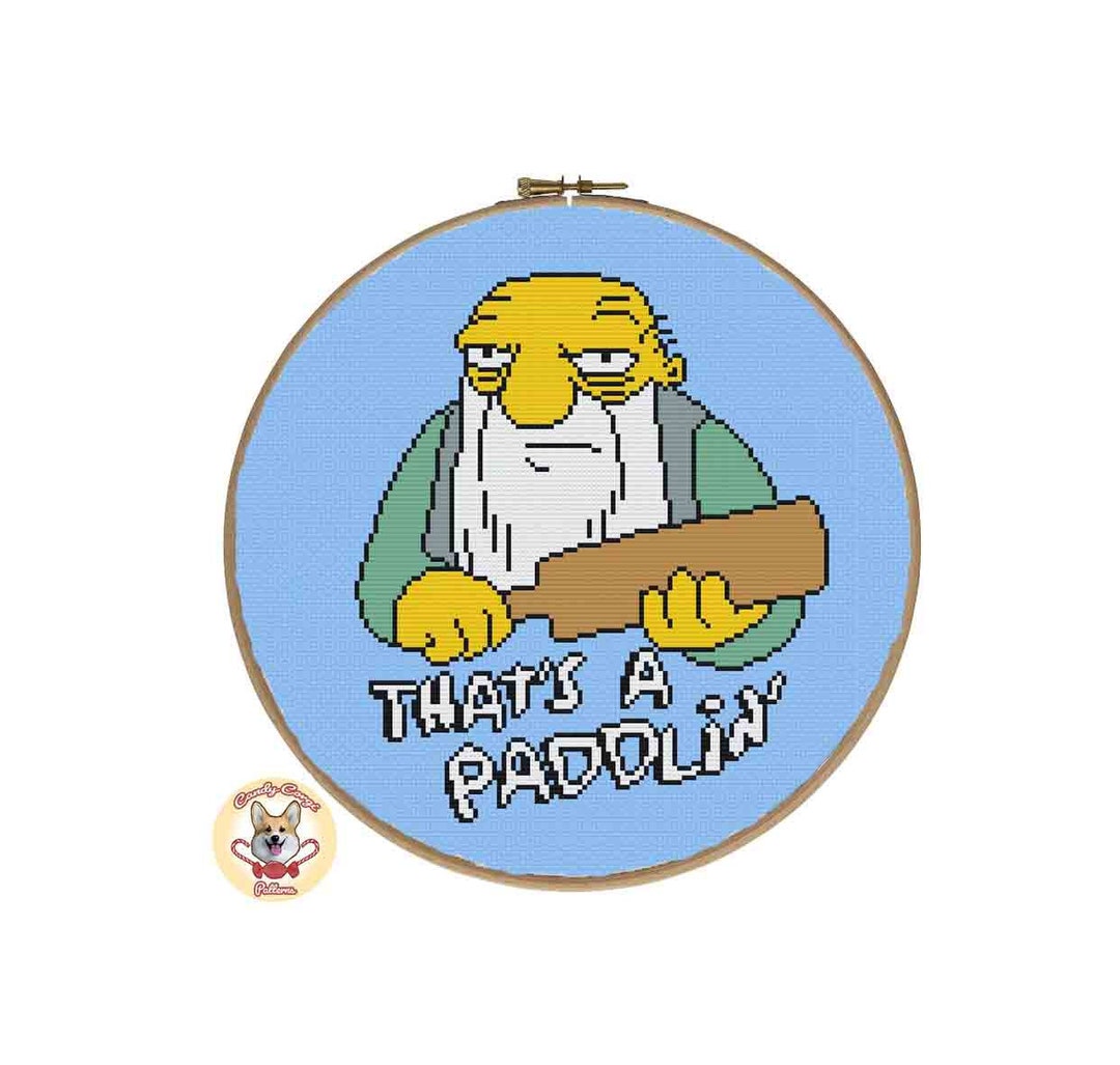 That's a Paddlin' the Simpsons PDF Cross Stitch - Etsy Ireland