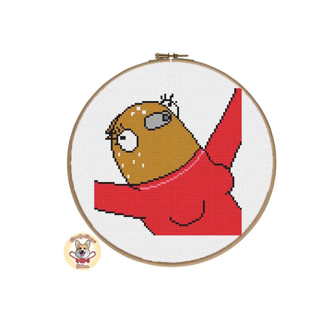 Woohoo Bertie - Tuca & Bertie PDF Cross Stitch Pattern - Etsy