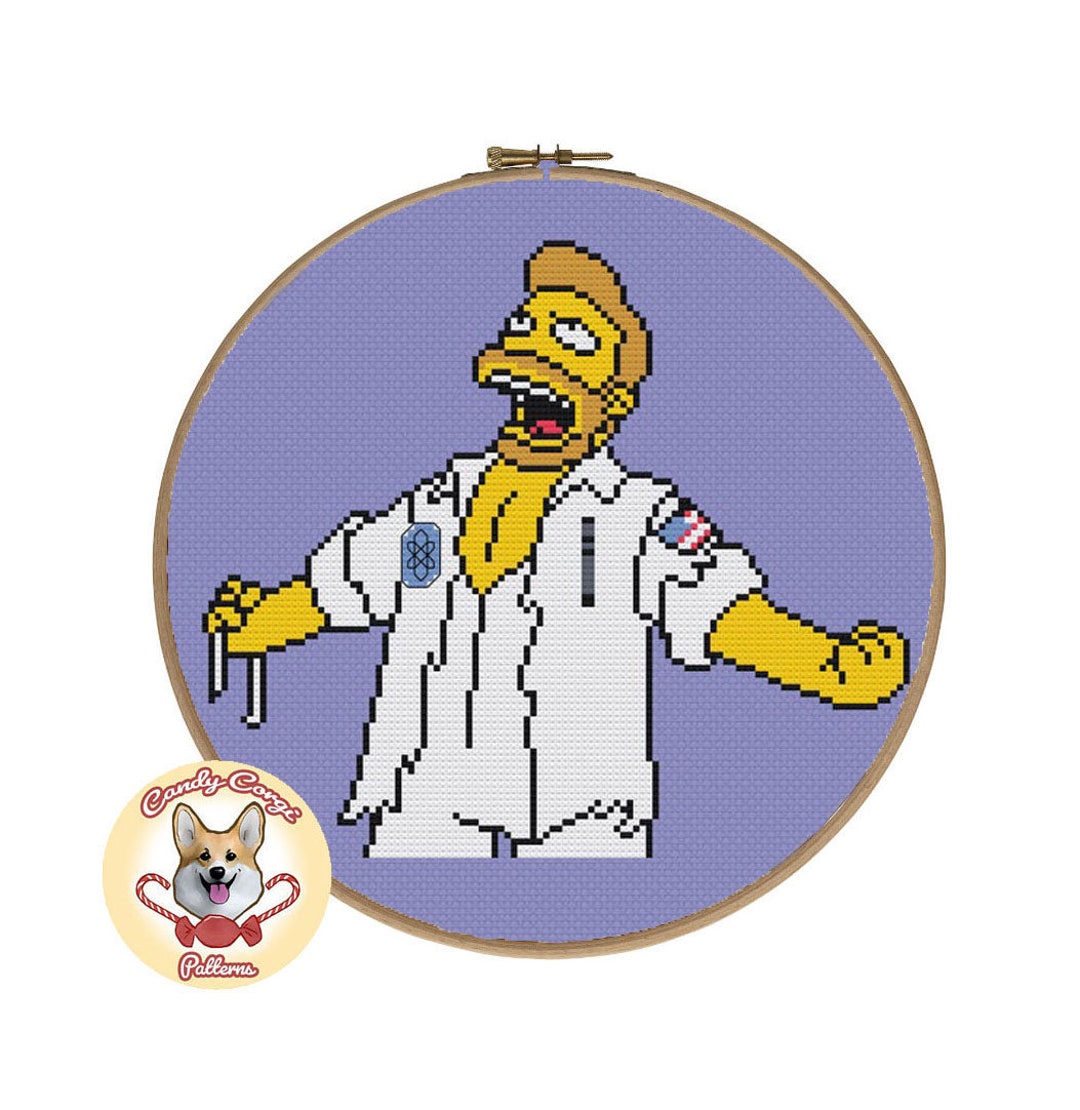 Troy Mcclure Planet of the Apes - the Simpsons PDF Cross Stitch Pattern ...