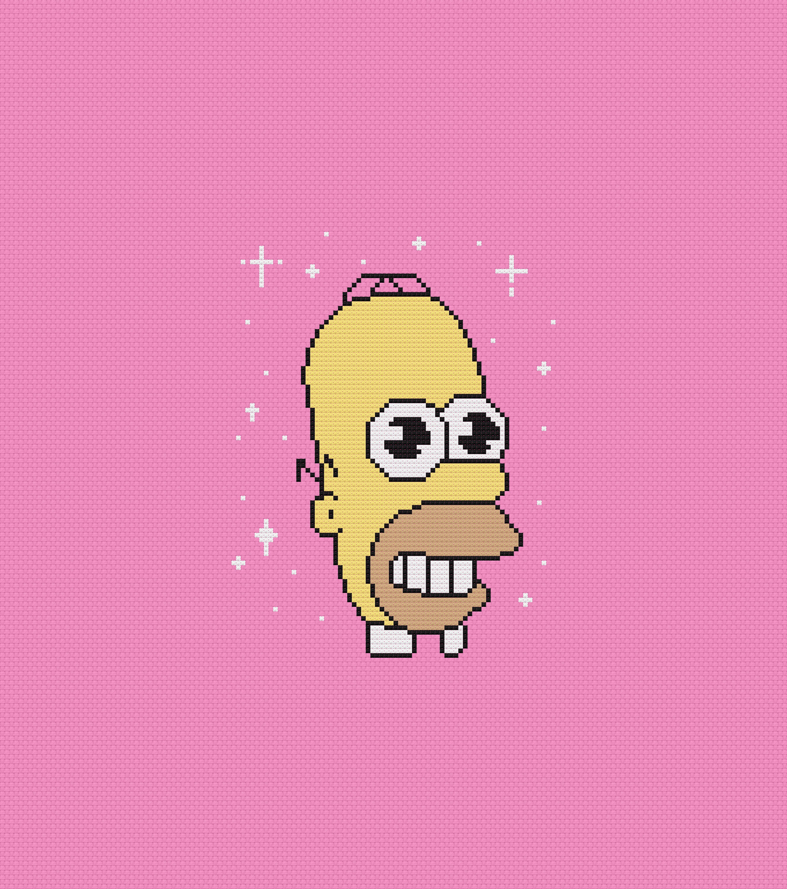 Mr Sparkle - the Simpsons PDF Cross Stitch Pattern - Etsy