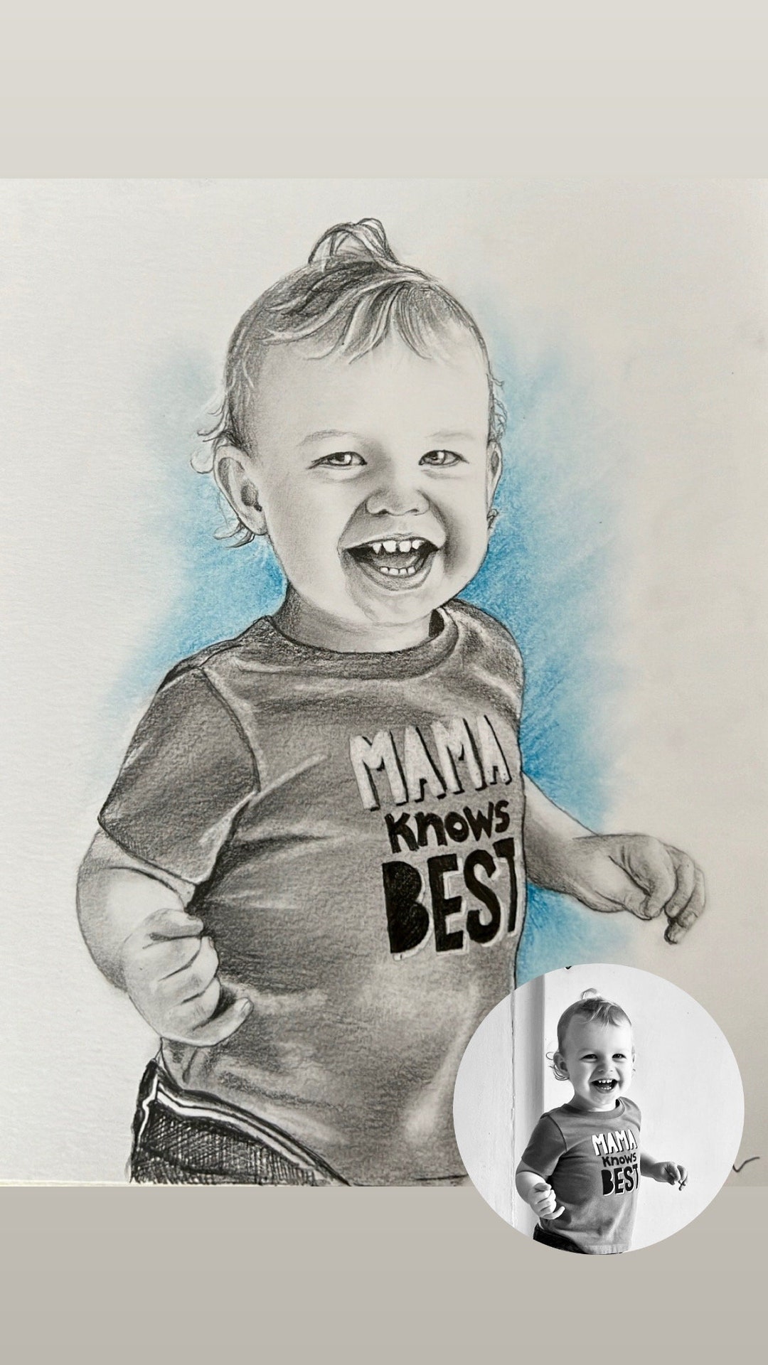 Pencil Custom Portraits From Photos,family Portraits,hand Drawn,unique ...