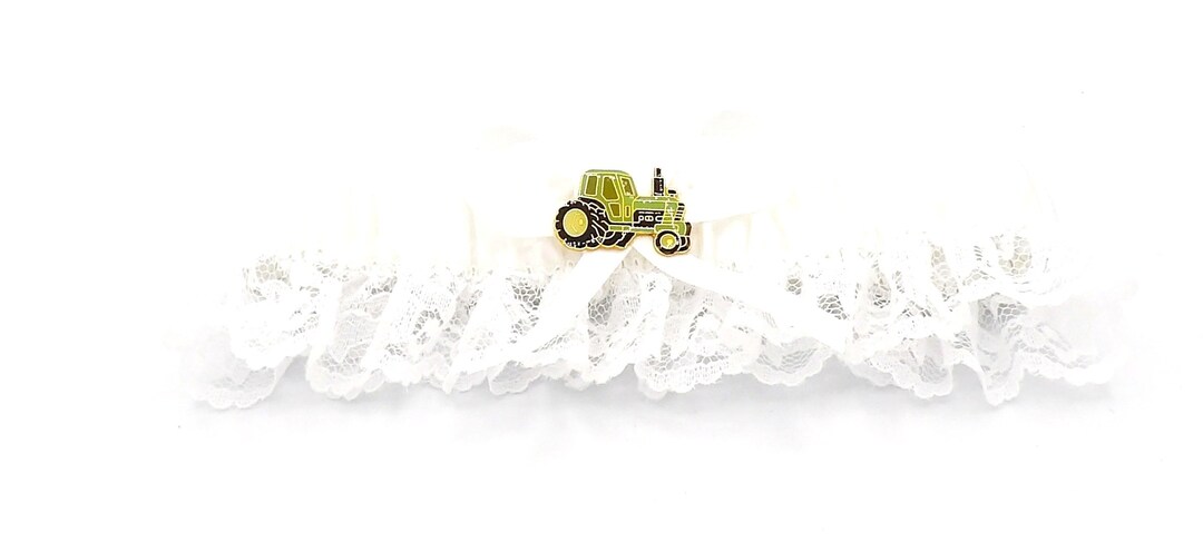 Wedding Reception Green Farm Tractor Country Boy Farmer Garter - Etsy